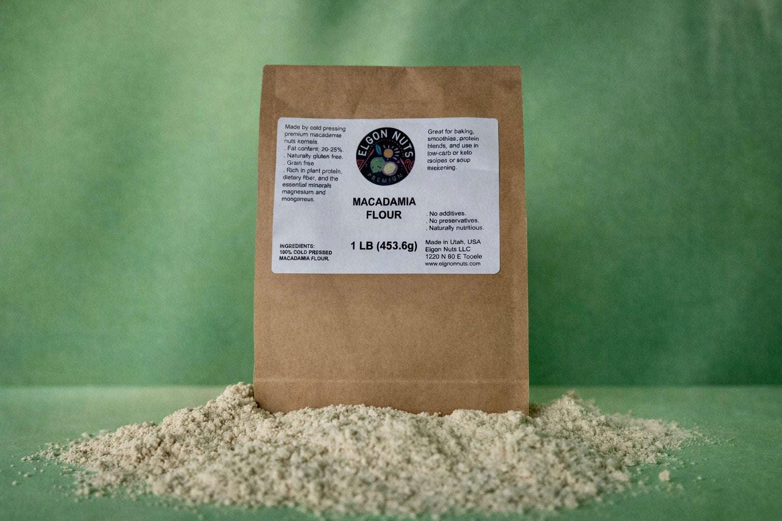 1 lb Macadamia flour – Elgon Nuts