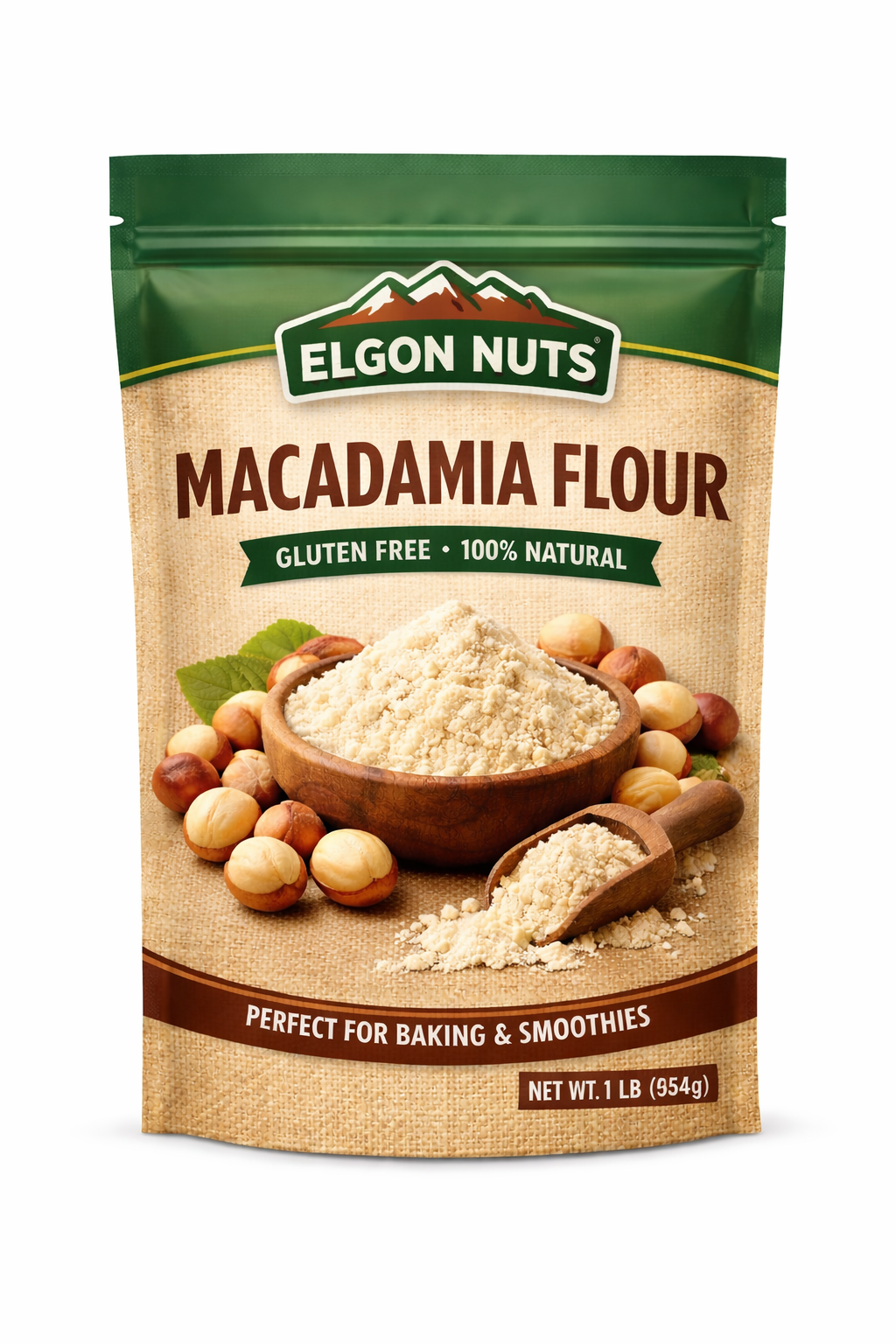 1 lb Macadamia flour – Elgon Nuts